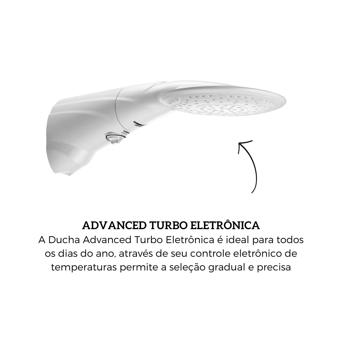 Ducha Advanced Turbo Eletrônica 220V 7500W Lorenzetti