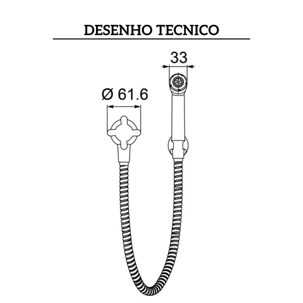 Ducha Higiênica Flexível De 1,20m Branco Brio Lorenzetti