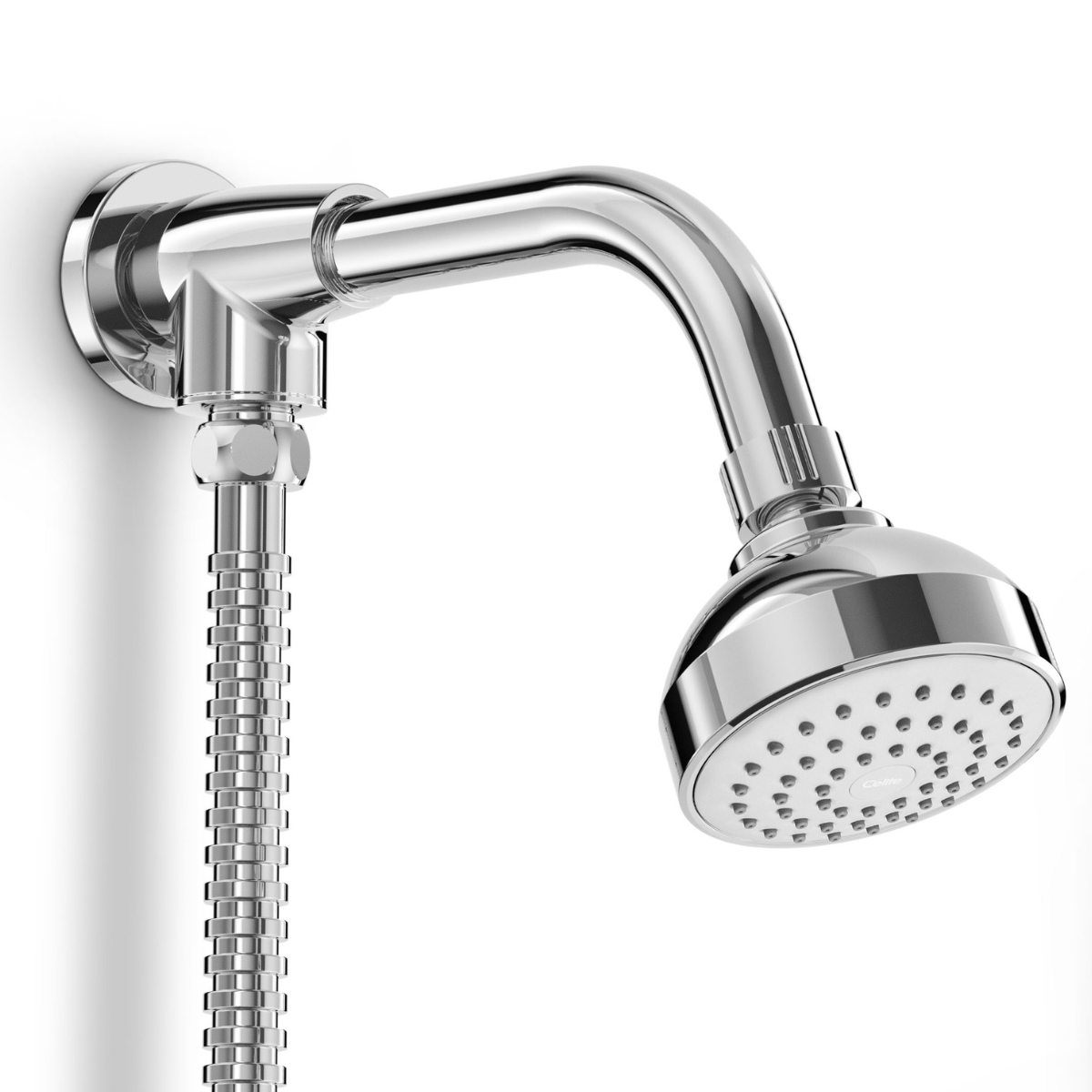 Chuveiro De Parede 8Cm Com Chuveirinho Cromado Smart Celite