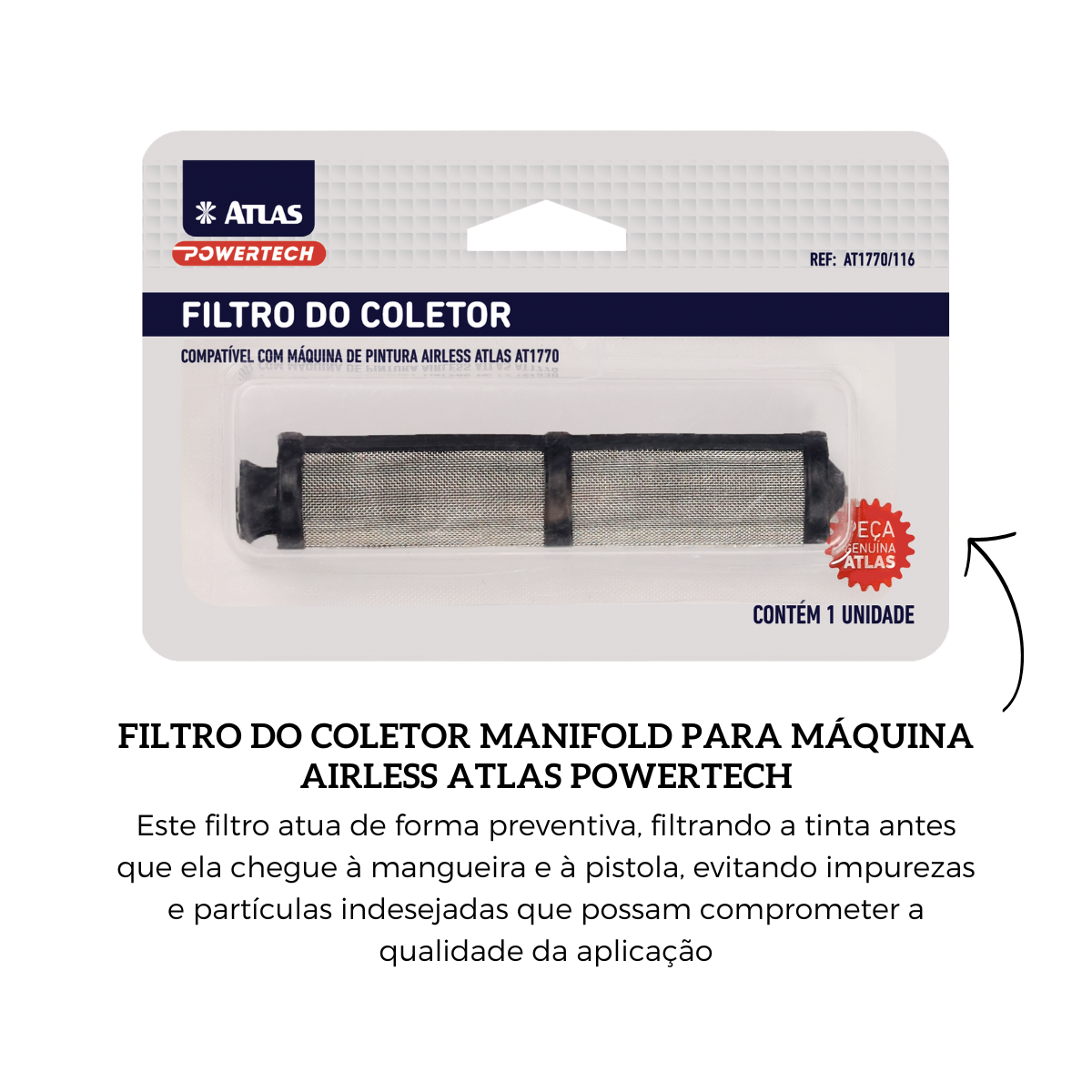 Filtro Manifold Para Máquina Airless Atlas Powertech